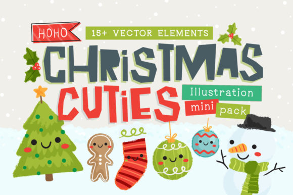 Freebie Wednesday: Christmas Cuties Illustration Mini-Pack. | GCU Community