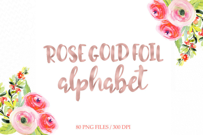 Freebie Wednesday: Rose Gold Foil Alphabet. | GCU Community